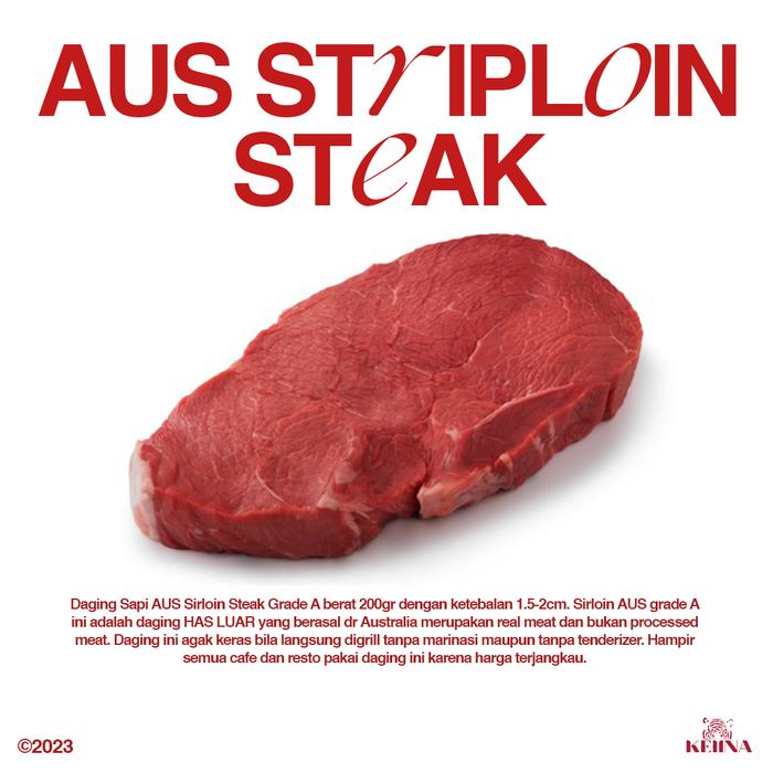 Jual Daging Sapi Beef Aus Sirloin Striploin Steak Grade A - Kota ...