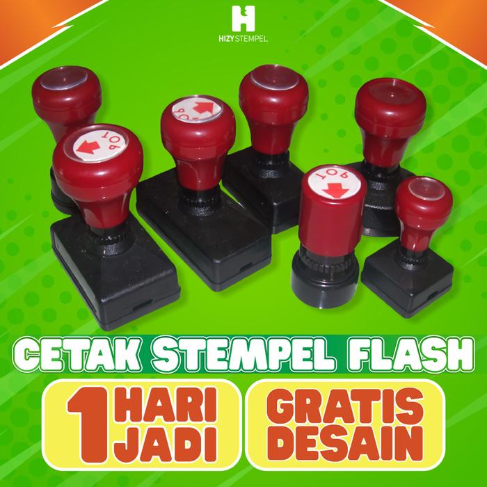 Jual Cetak Stempel Flash (Free Desain) (Proses 1 Hari) *Best Produk ...