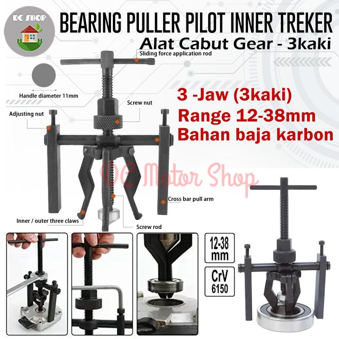 Jual Treker Bearing Puller Pilot Bearing Puller Inner Treker Bearing ...