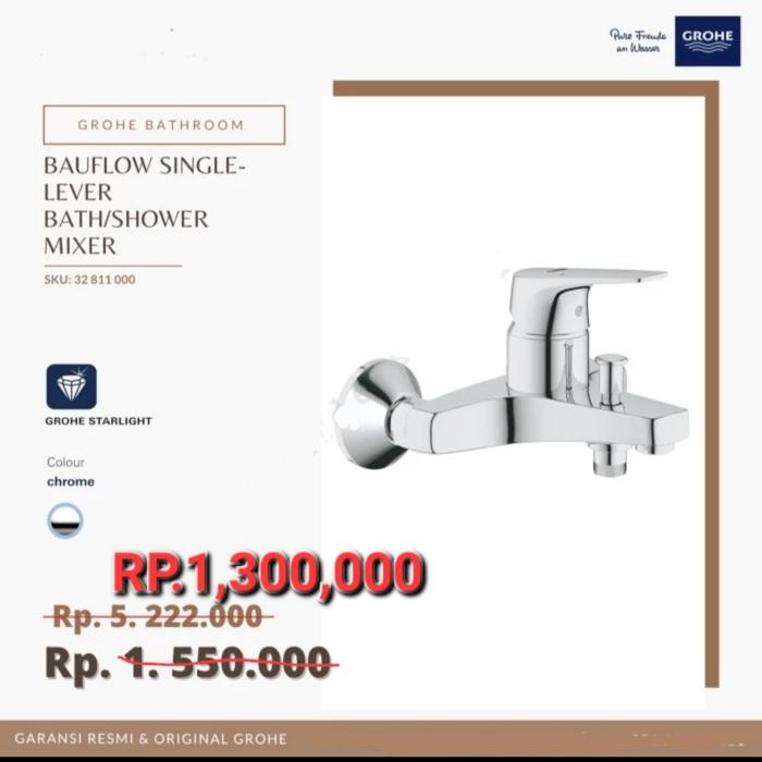 Jual GROHE BAUFLOW 32811000 KRAN BAHTUP 2 FUNGSI 100 % ORIGINAL DAN BARU - Jakarta Selatan ...