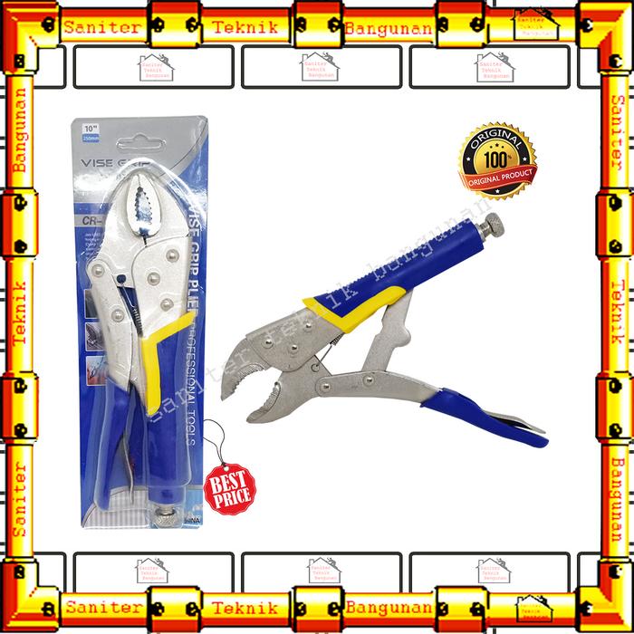 Jual Tang Buaya Gagang Karet 10 Inch Tang Jepit Heavy Duty Vise Grip ...