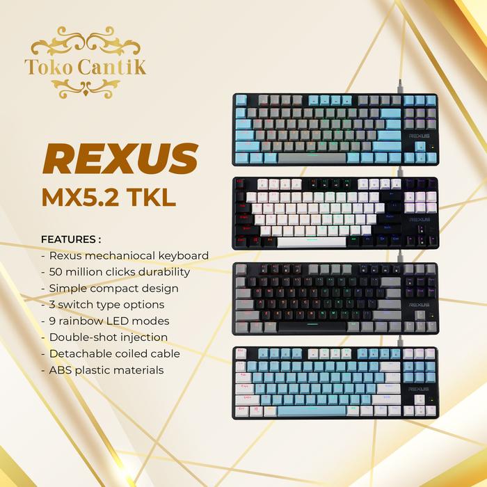 Jual Rexus Keyboard Gaming Mechanical Legionare MX5.2 TKL - Kota Surabaya - Toko Cantik Semarang ...