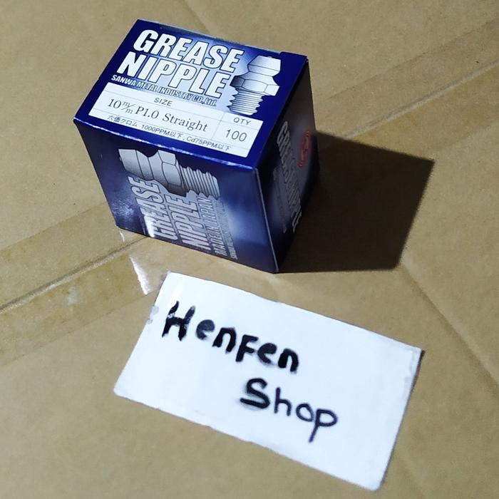 Jual grease nipple/nepel gemuk 10mm lurus SK Japan - Jakarta Pusat ...