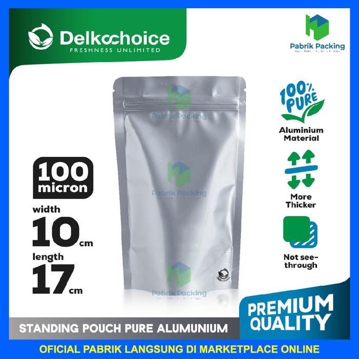 Jual Standing pouch pure alumunium foil kemasan ziplock delkochoice ...