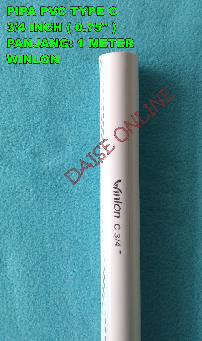 Jual PIPA PVC TYPE C (TIPIS) WINLON 3/4 PANJANG 1M - Kab. Sidoarjo ...