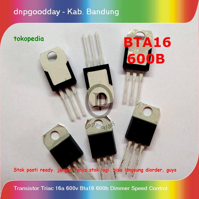 Jual Transistor Triac 16a 600v Bta16 600b Dimmer Speed Control - Kab. Bandung - dnpgoodday ...