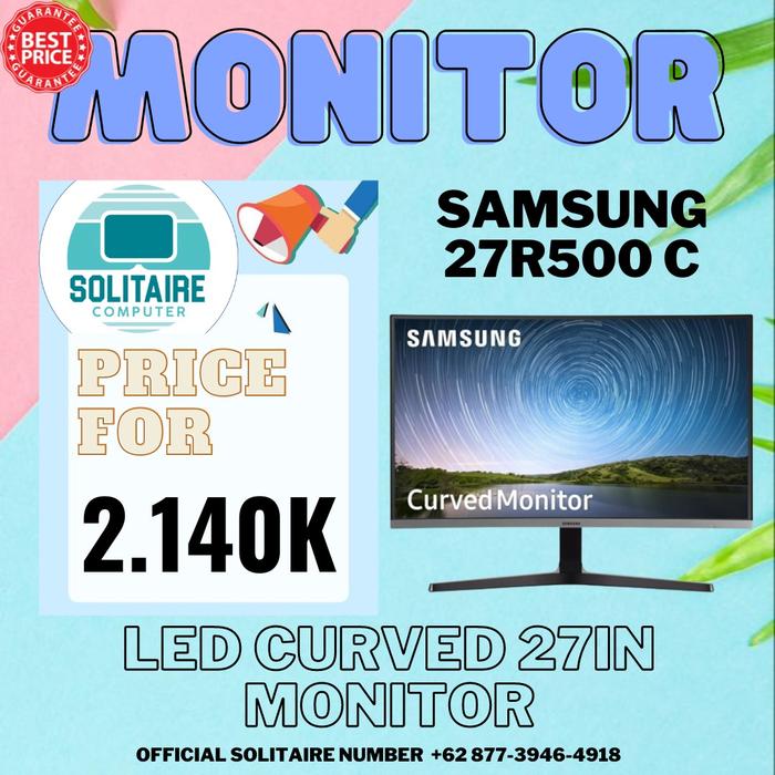 Jual Monitor Samsung C27R500 Curved Fhd bezeless freesync| 27R500 ...