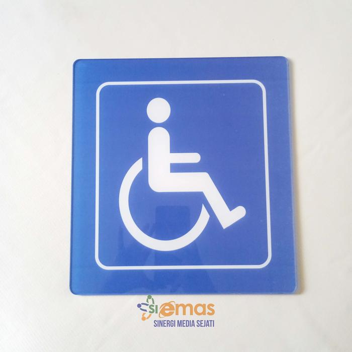 Jual Akrilik Papan Rambu Kursi Roda | Akrilik Lambang Kursi Roda - Kab ...