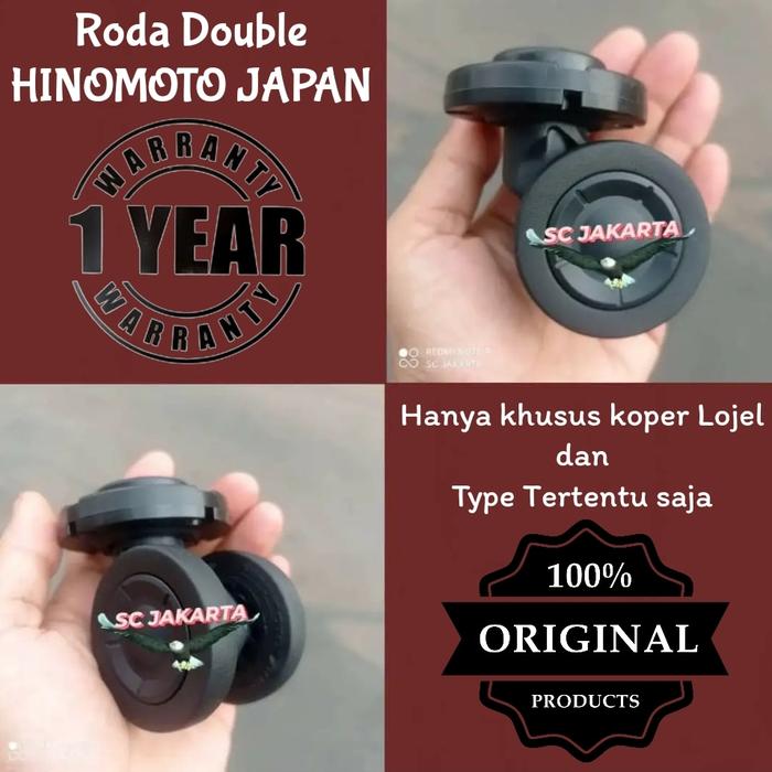 Jual Pengganti Roda Koper Lojel, Dari Singel ke Double, Roda Hinomoto ...