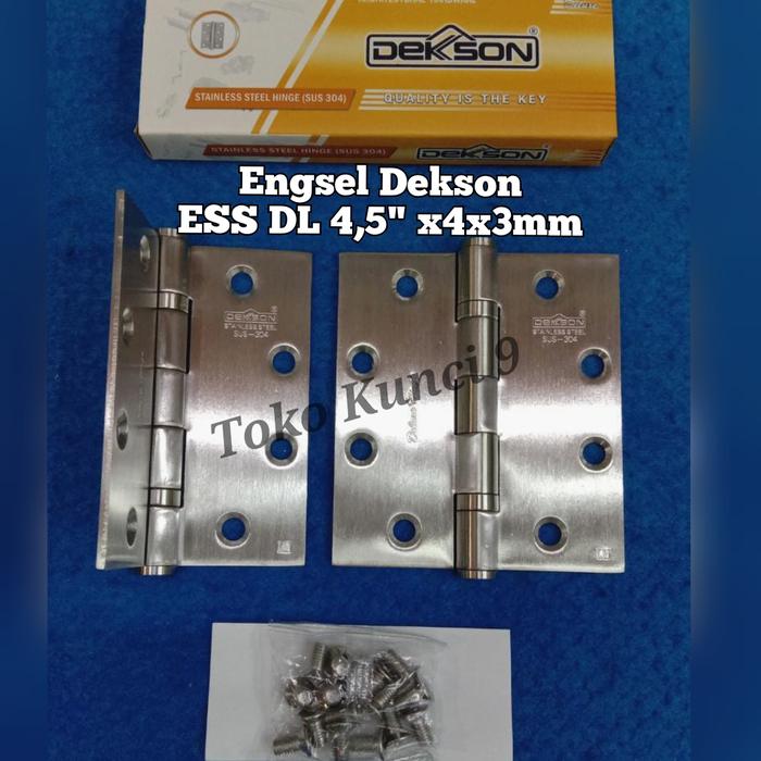 Jual Engsel Dekson ESS DL 4,5" x4x3mm 2BB/Hinges Dekkson 4,5 inch SUS ...