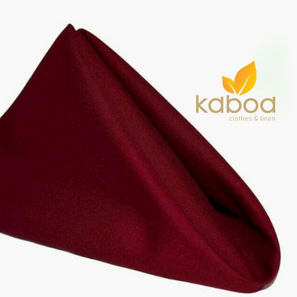 Jual Serbet makan/napkin damask/full cotton polos merah maroon - Kota ...