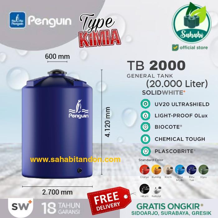 Jual Tandon Toren Tangki Air Penguin 20000 Liter Kimia Chemical Invoice ...