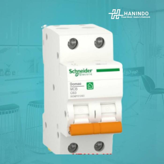 Jual NEW MCB DOMAE 2P 63A 6kA DOMF01263 SCHNEIDER - Kota Bandung ...
