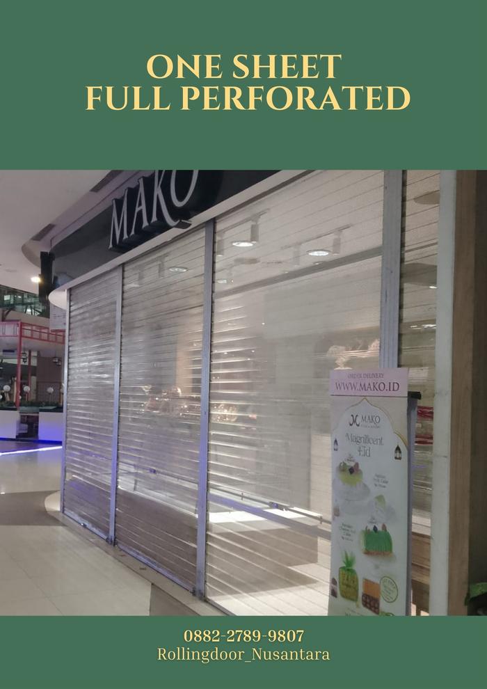 Jual pintu full lubang pintu one sheet tipe rolling door full ...