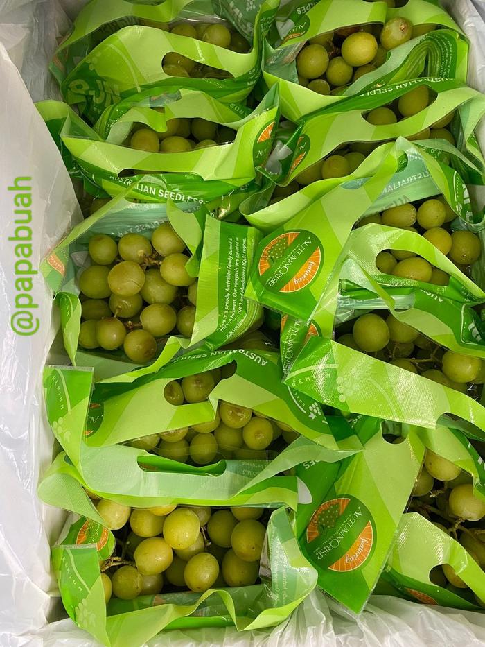 Jual Buah anggur green Australian royal crust seedless premium ...