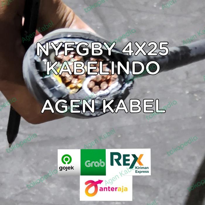 Jual NYFGBY 4x25 mm KABELINDO GBY 4 x 25mm/ KABEL TANAH/ KABEL TANAM ...