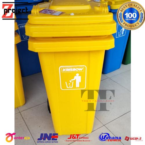 Promo krisbow tempat sampah 120 Ltr outdoor dengan roda / tong sampah ...