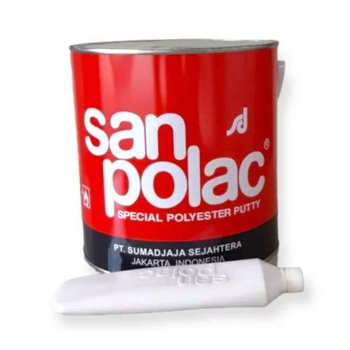 Jual Dempul Plastik dan Besi San Polac (Galon) 4 Kg - Special Polyester ...