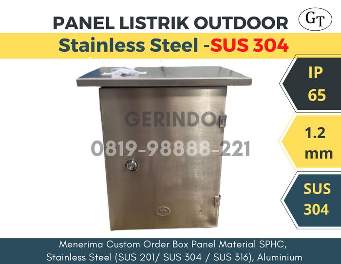 Jual Box Panel Stainless 200x200x150mm SUS304 1.2mm DOFF Anti Air ...