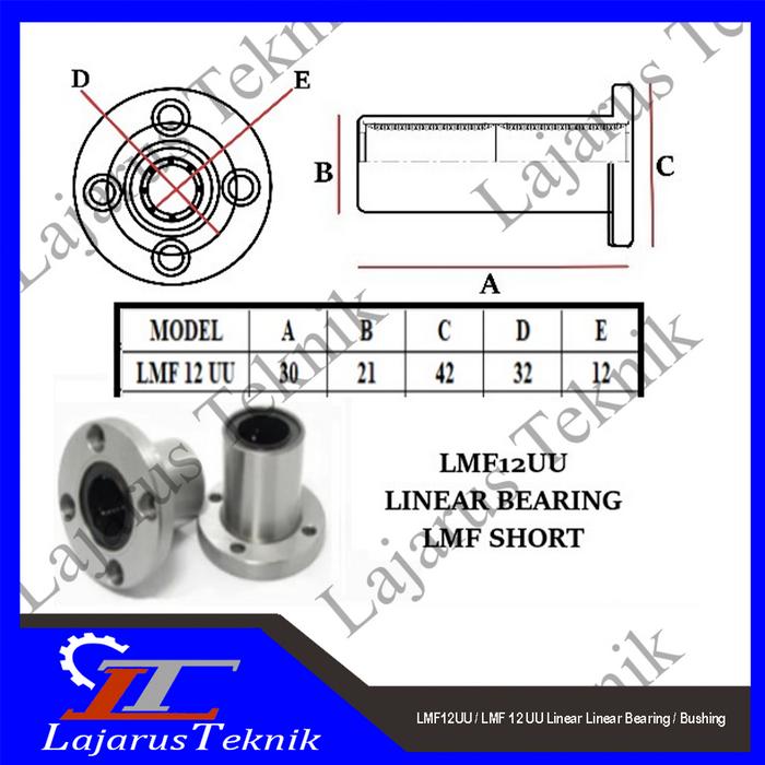 Jual LMF12UU / LMF 12 UU Linear Linear Bearing / Bushing - Kota Cimahi ...