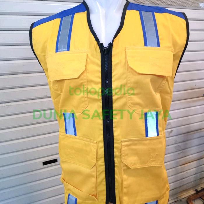 Jual Rompi proyek terbaru /rompy safety kombinasi / rompi kerja proyek ...