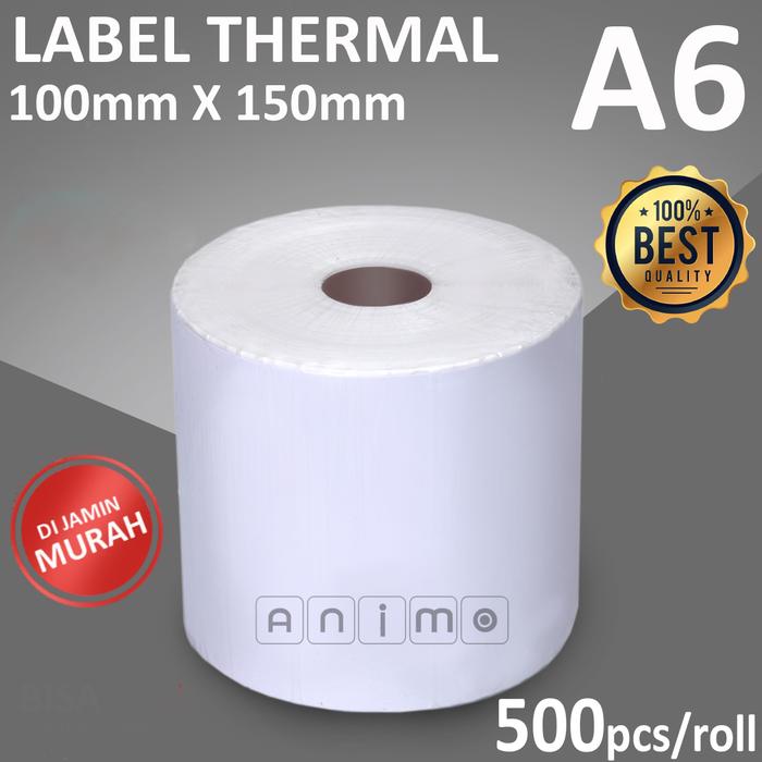 Jual LABEL THERMAL - STIKER THERMAL - RESI BARCODE 100 X 150 MM = 500 ...