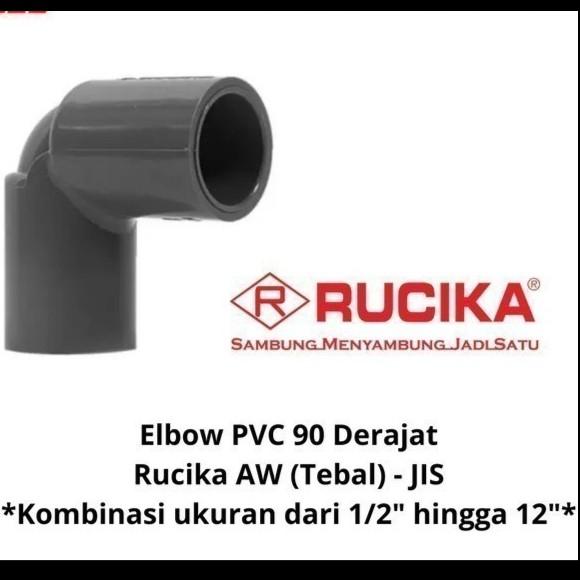 Jual Keni Elbow Knee 1" inch PVC Rucika AW (TEBAL) 90 Derajat - Jakarta ...