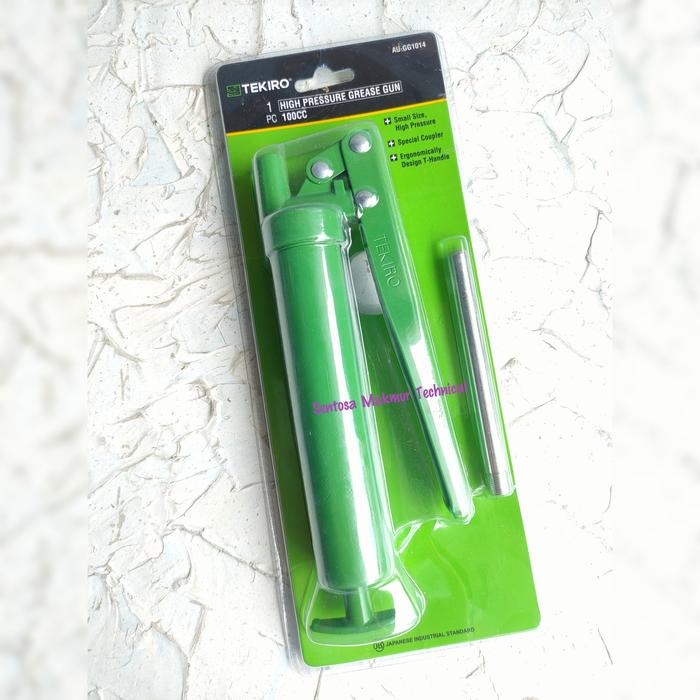Jual TEKIRO 100 CC Hand Grease Gun Mini Pompa Gemuk Satu Tangan 100CC ...