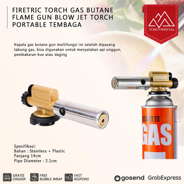 Jual Firetric Torch Gas Butane Flame Gun Blow Jet Torch Portable ...
