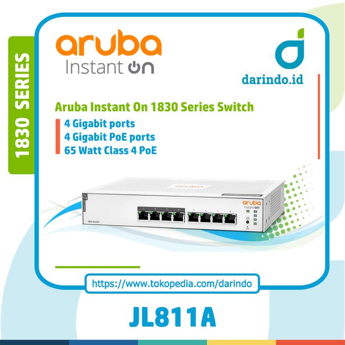 Jual Aruba Instant On 1830 8G 4p Class4 PoE 65W Switch [JL811A ...