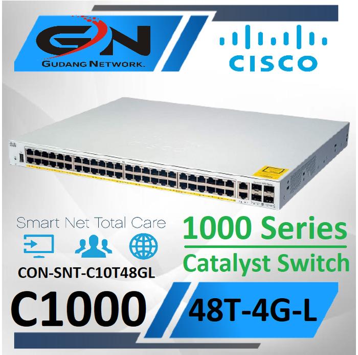 Jual Cisco Catalyst 1000 Series Switch C1000-48T-4G-L - +Smartnet 1Thn - Jakarta Pusat - Gudang ...