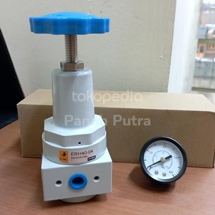 Jual EMC Air Regulator High Pressure Pneumatic Type ERH40-04 Drat 1/2 ...