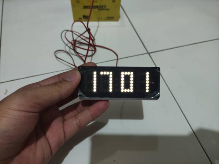 Jual Jam mobil digital LED MATRIX volt meter thermometer dasbor ...