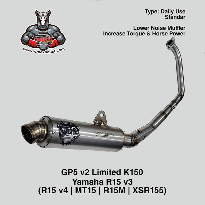 Promo Knalpot WRX GP5 v2 Limited K150 R15 v3 Cicil 0% 3x - Kab. Tangerang - WRX Official | Tokopedia