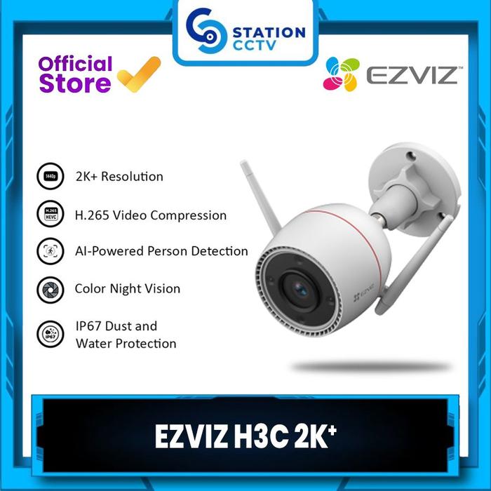 Promo Ezviz H3C 4MP 2K+ Outdoor Color Night Two Way Talk New C3W Pro ...
