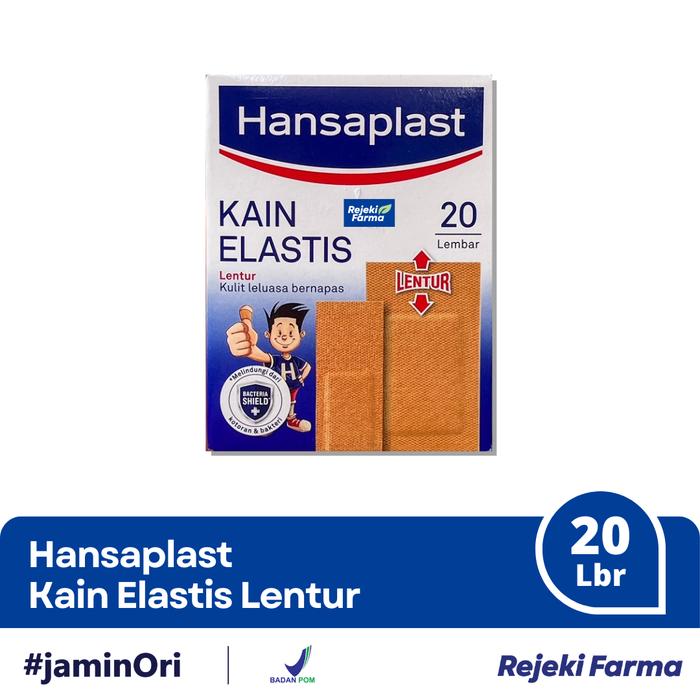 Jual Hansaplast Kain Elastis Lentur 1 Box isi 20 pcs Lembar Handyplast ...