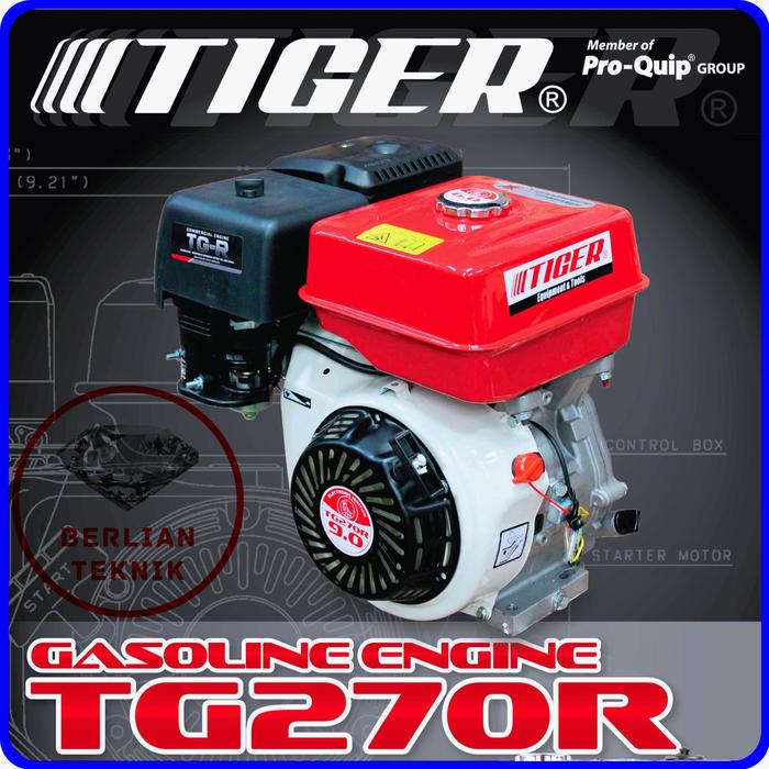 Jual Mesin Penggerak Bensin Engine Gasoline Tiger TG 270 / 9 HP ...