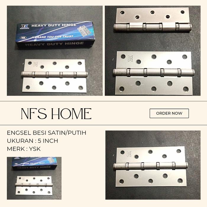 Jual ENGSEL BESI ENGSEL PINTU SATIN 5 Inch (Perpasang) - Kota Tangerang ...