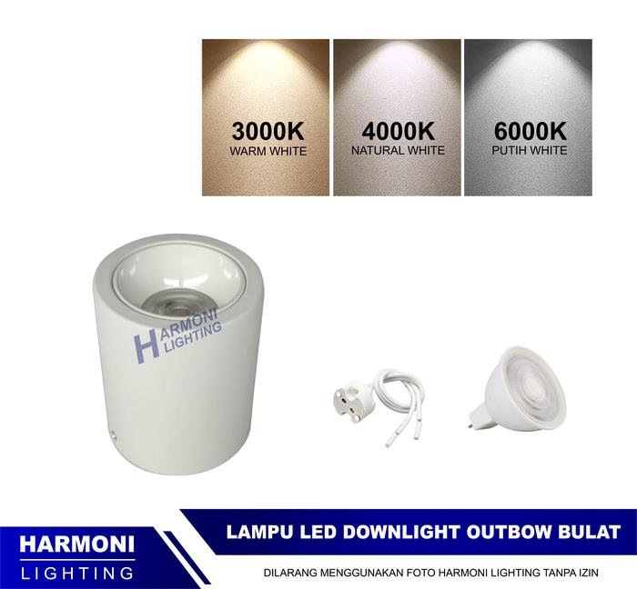 Jual Lampu Sorot LED 3W 5W 7W Downlight Outbow 3/5/7 Watt Spotlight ...