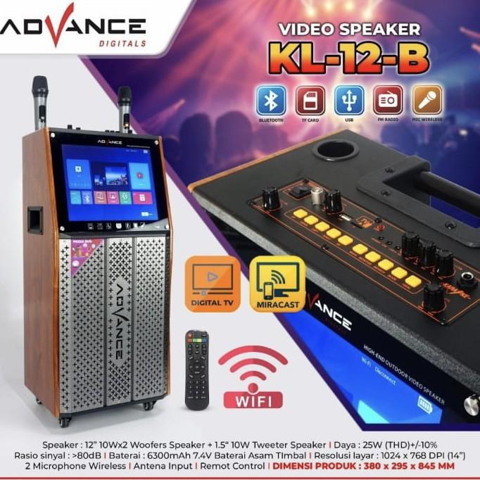 Jual Speaker Ampli Bluetooth + TV Digital Portable Advance KL12B - Kota ...