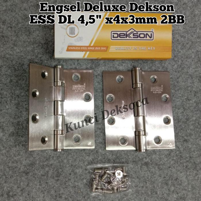 Jual Engsel Dekson Deluxe ESS DL 4,5"x4x3mm 2BB / Hinges Dekkson SUS 304 - Jakarta Pusat - Kunci ...