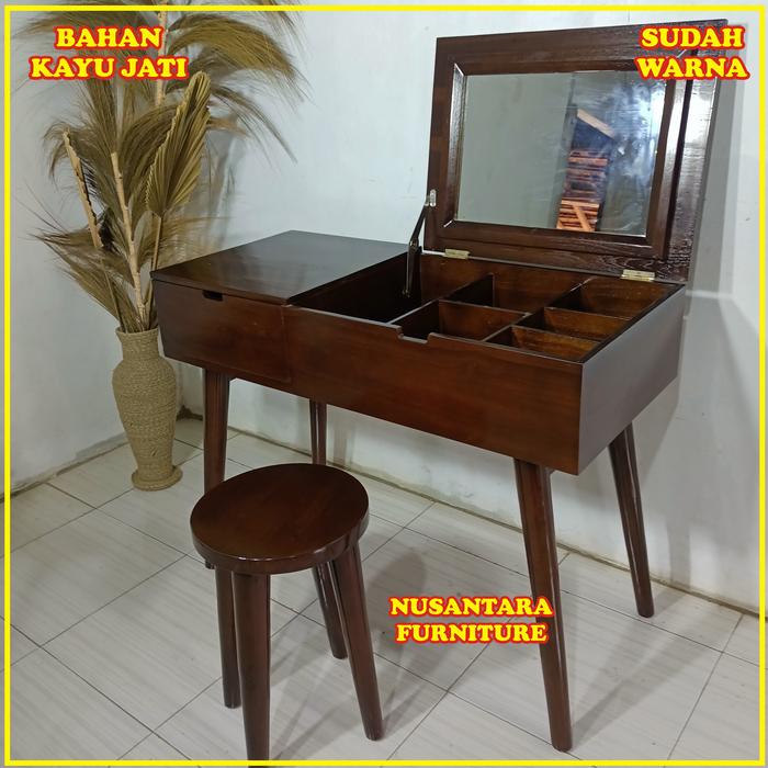 Jual Meja Rias Retro Satu Laci Meja Rias Kayu Jati Jepara Meja Make Up ...