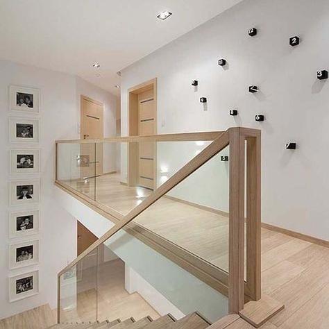 Jual railling tangga kaca tempered stainless kayu railing balkon kaca ...