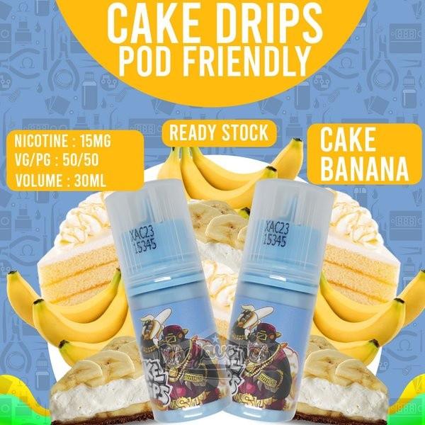 Jual LIQUID CAKE DRIPS BANANA PODSFRIENDLY 30ML BY JVS X STEAM QUEEN ...