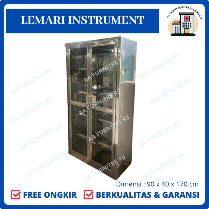 Jual Lemari Instrument 2 Pintu Stainless Lemari Obat Stainless 2 Pintu ...
