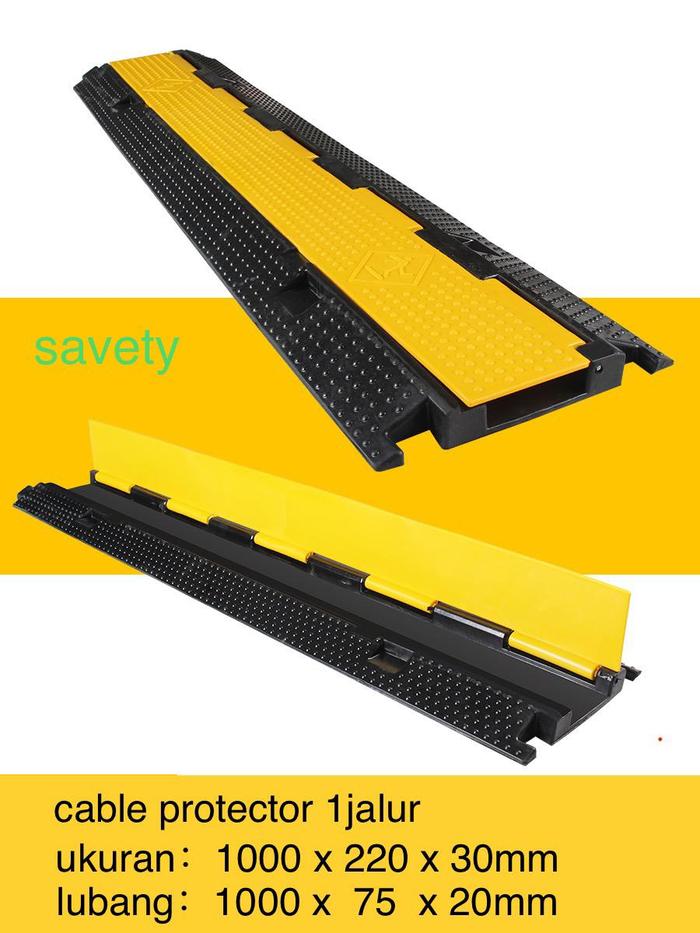 Jual Cable Ramp Protector Pelindung kabel 1 jalur 1 line Indoor Outdoor ...