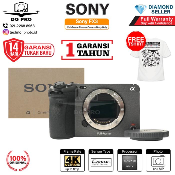 Jual Sony FX3 Full-Frame Cinema Camera Body Only BO FX-3 Garansi Resmi ...