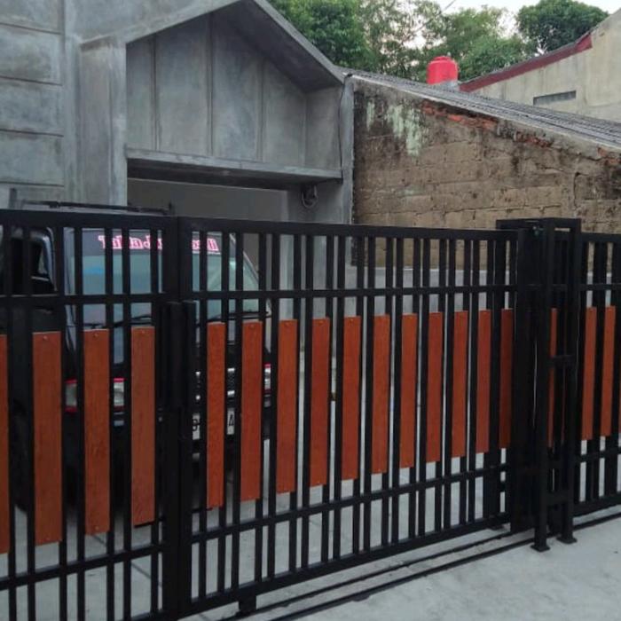 Jual pagar besi kombinasi grc serat kayu - Kab. Bekasi - sanusilas ...