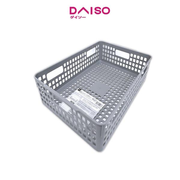 Jual Daiso Recycled Plastic Pittari Basket (Gray Wide type) - Jakarta ...