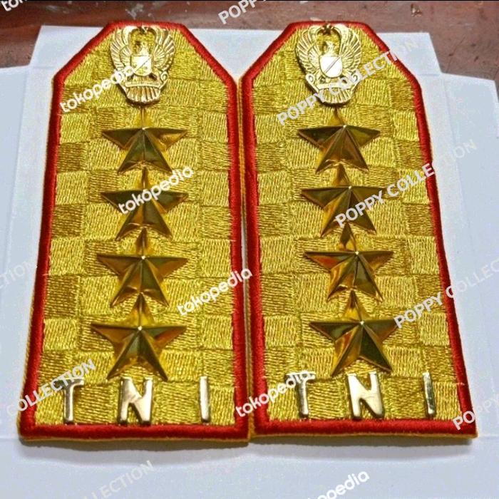 Jual PANGKAT PDU JENDRAL AD BENANG SULAM EMAS - PANGKAT PDU BINTANG 4 ...